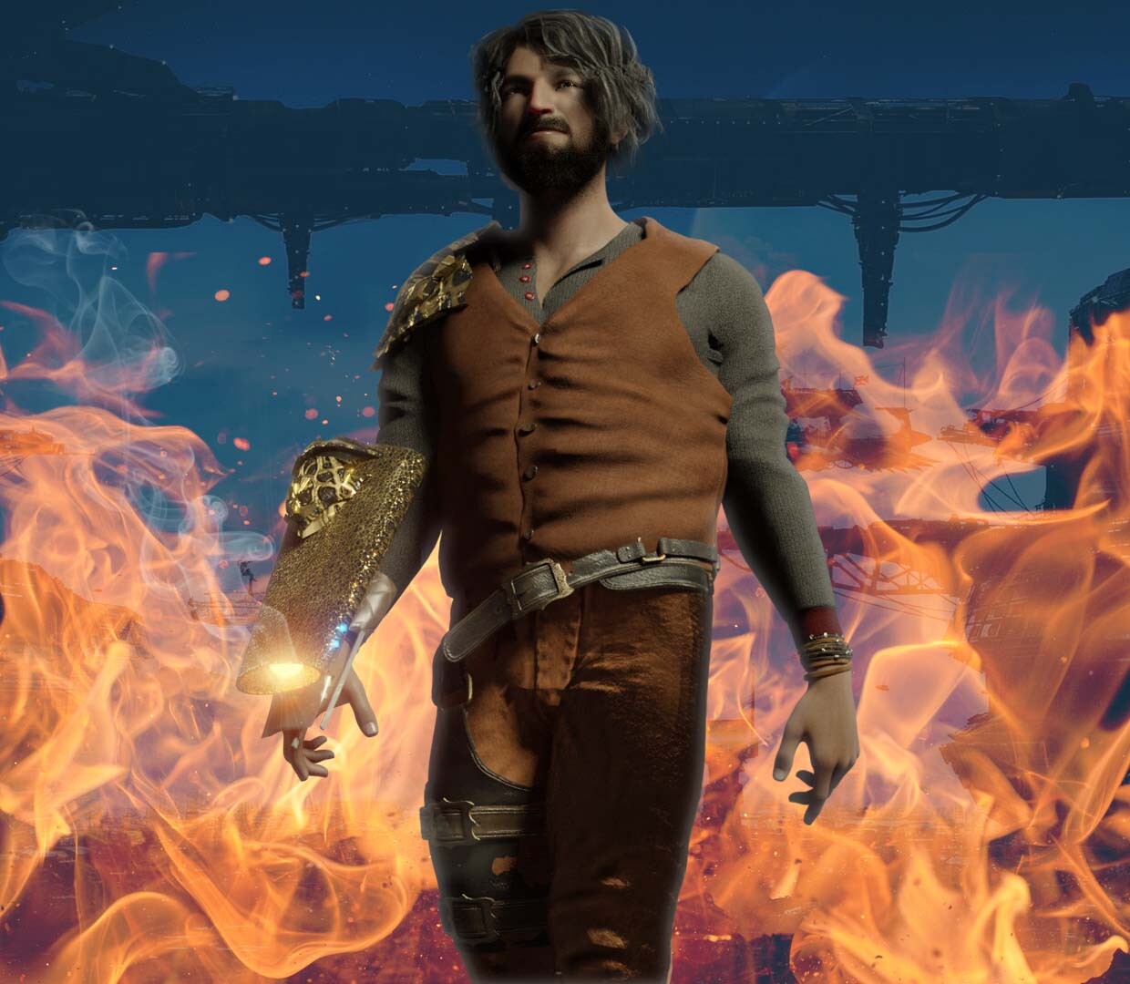 ArtStation - Gunslinger, looking like he's gonna burn something down