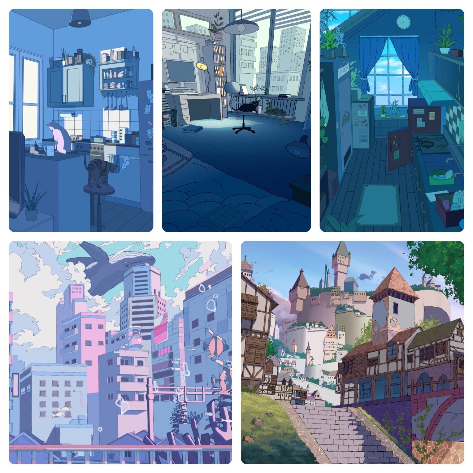 ArtStation - Anime scenes