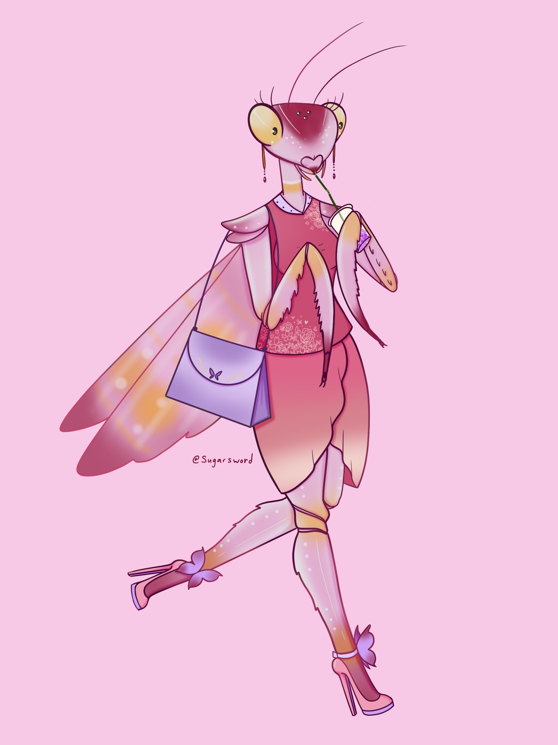 ArtStation - Orchid Mantis Bugsona