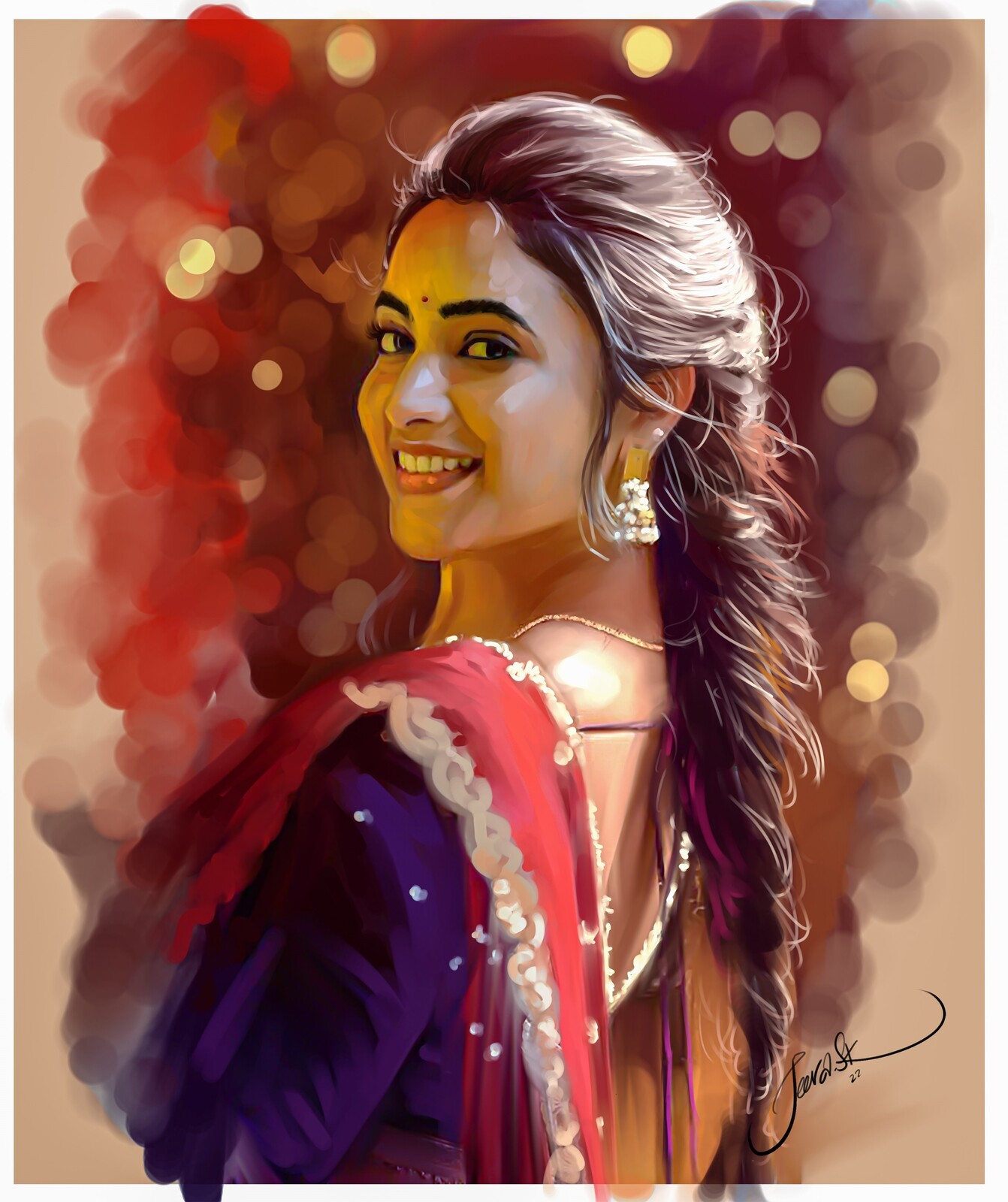 Jeeva Artist SK - Actress Priyanka Mohan Artwork 2022#PriyankaMohan # ...