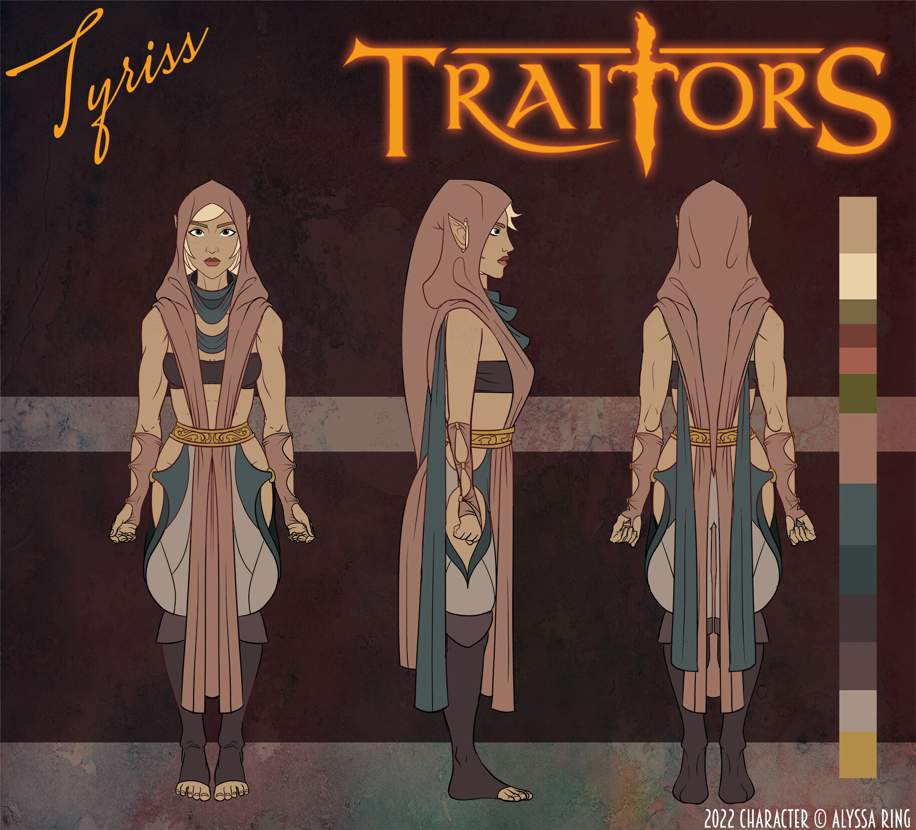 ArtStation - Tyriss Turnaround -Webcomic: Traitors