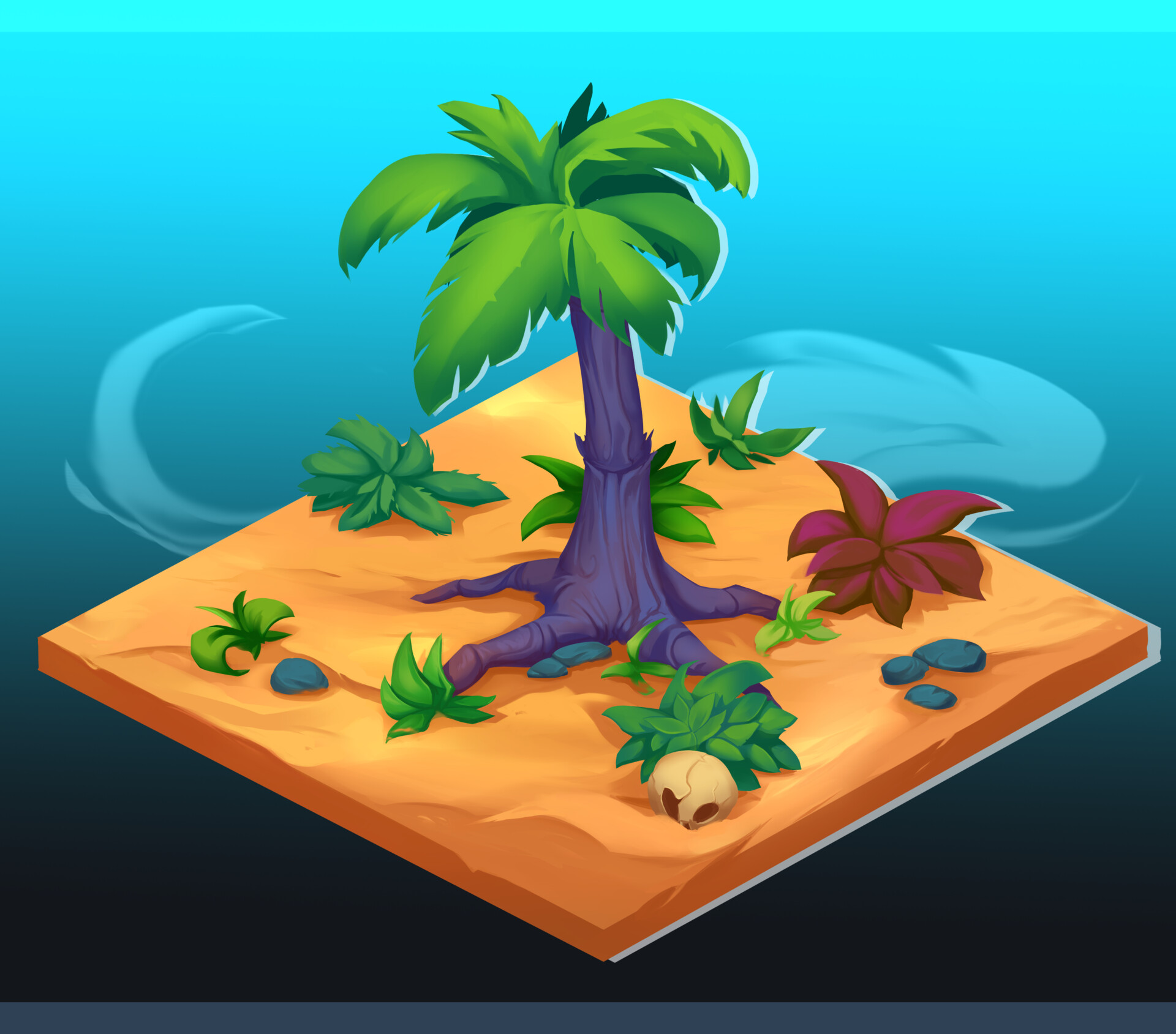 ArtStation - palm tree