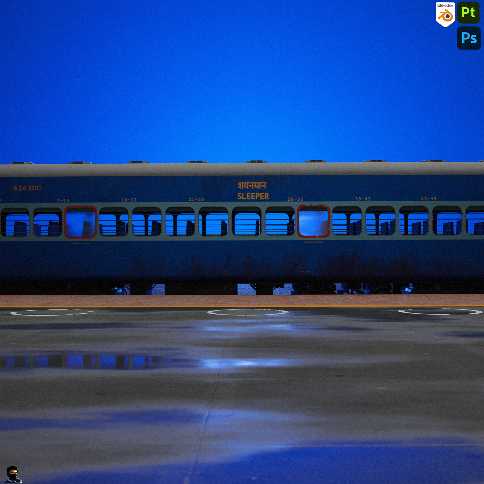 ArtStation - INDIAN TRAIN