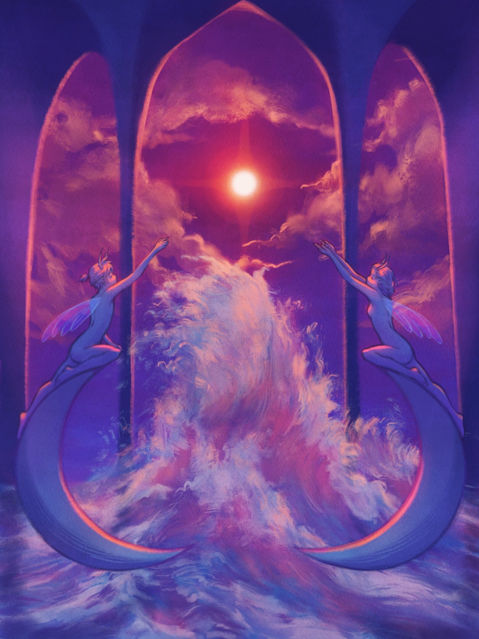 ArtStation - twin moons