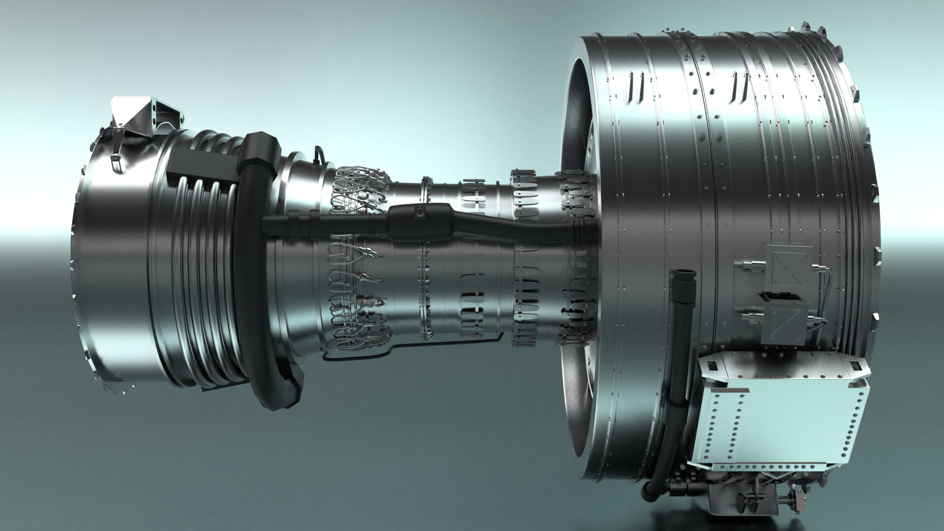 Gameaning Studio - CFM56 Turbo Fan 3D Model