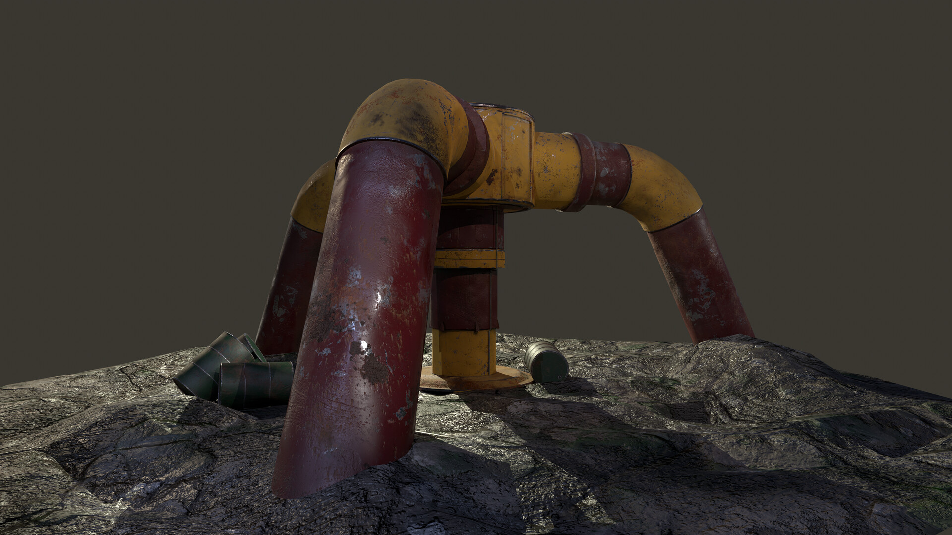 ArtStation - Industrial pipes props