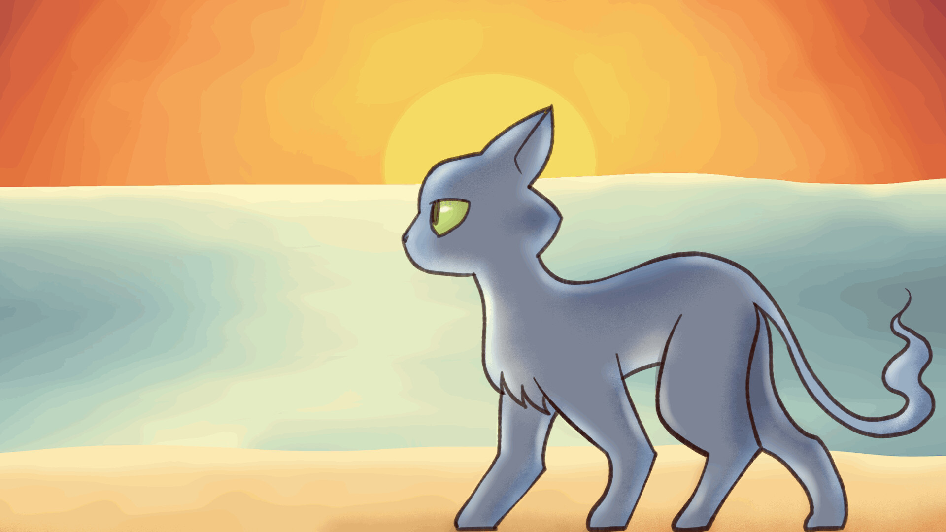 ArtStation - Animation cat walk