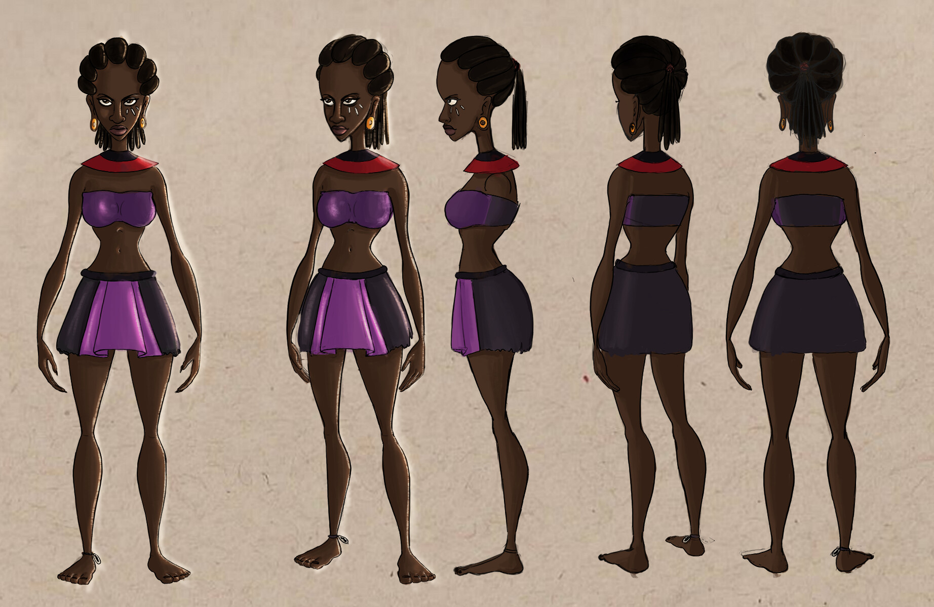 ArtStation - african character design for somewhere in Africa