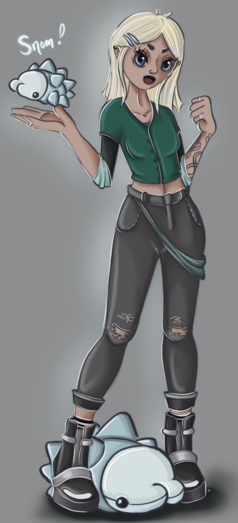 ArtStation - Pokémon Trainer - Snom