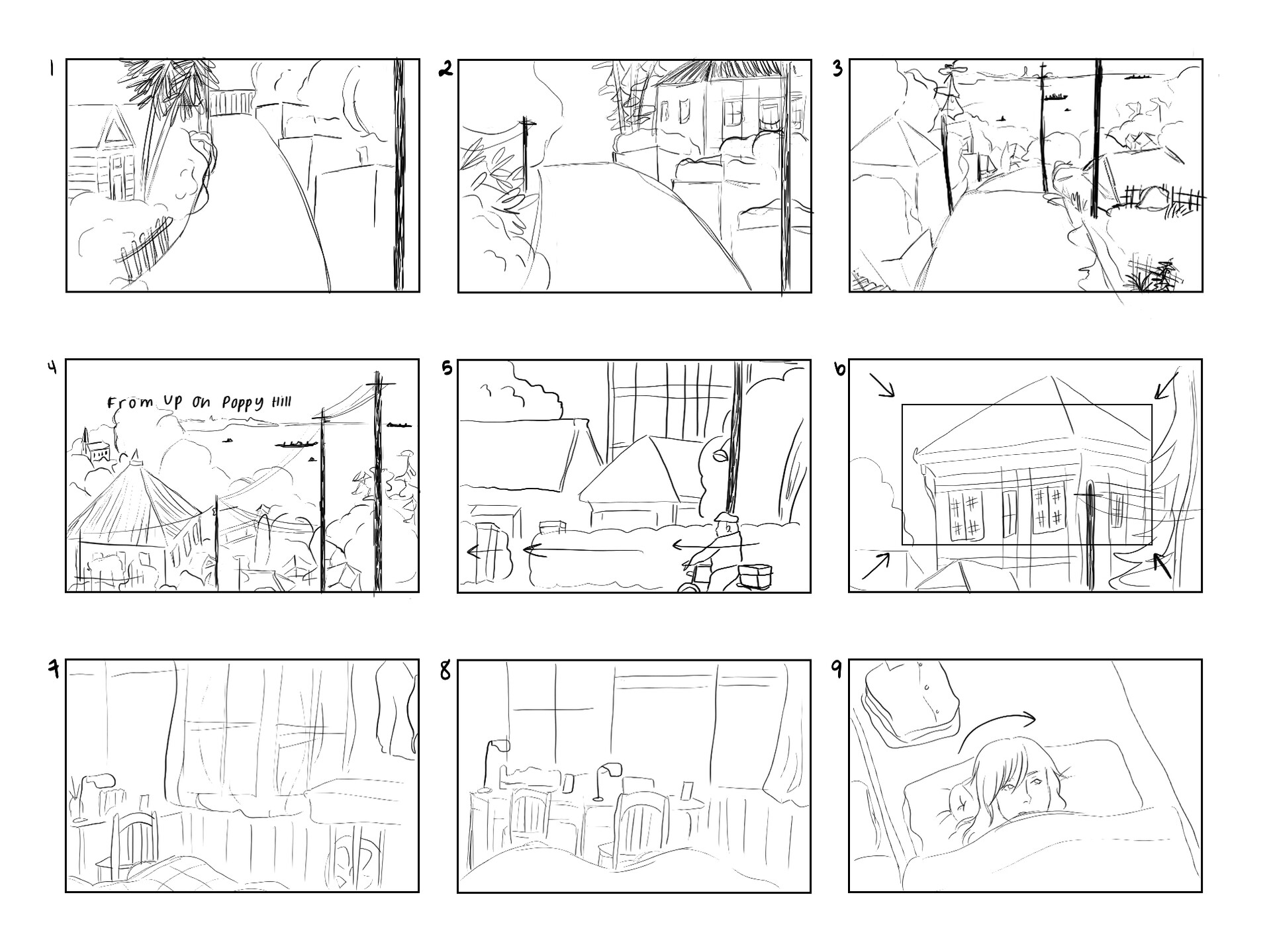 ArtStation - Studio Ghibli's "From Up On Poppy Hill" storyboard study