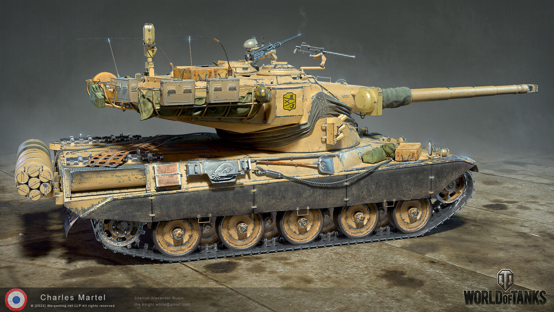Alexandr Rusin - 3D Style “Charles Martel” for the AMX 50 B