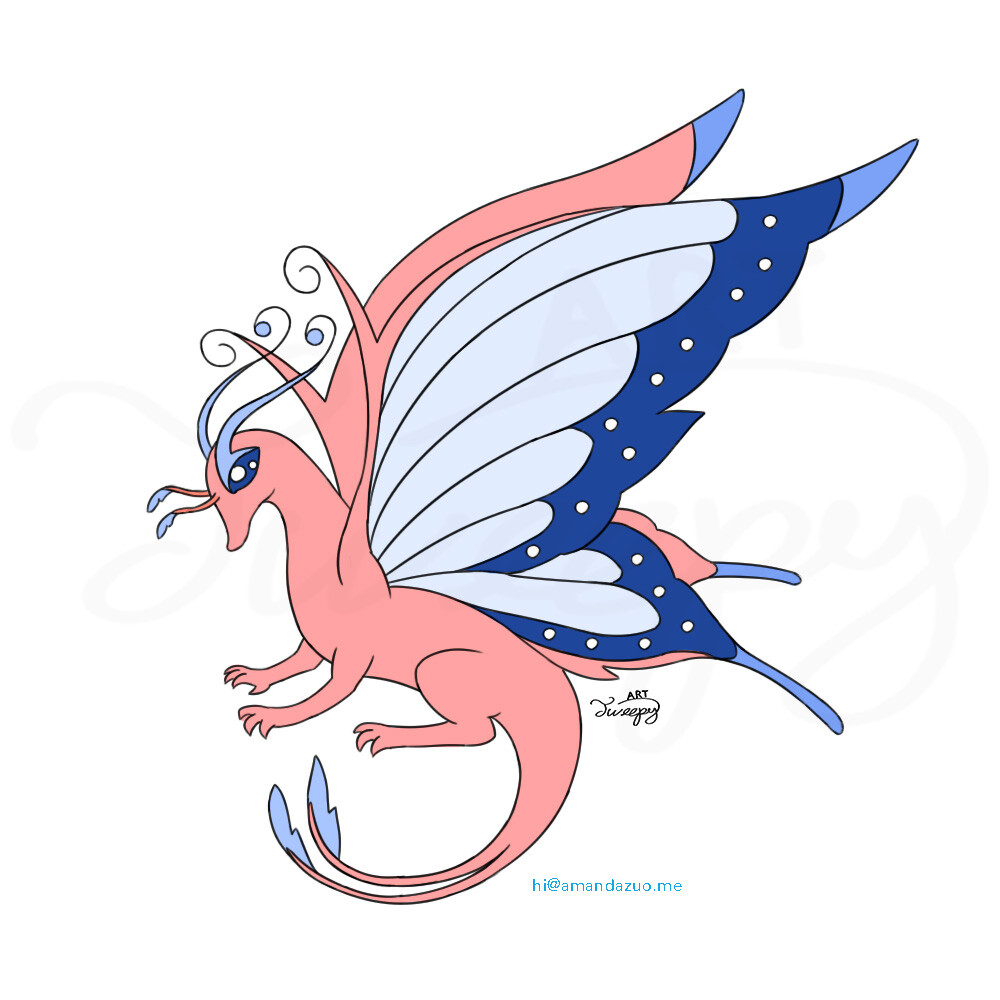 ArtStation - Butterfly Dragon