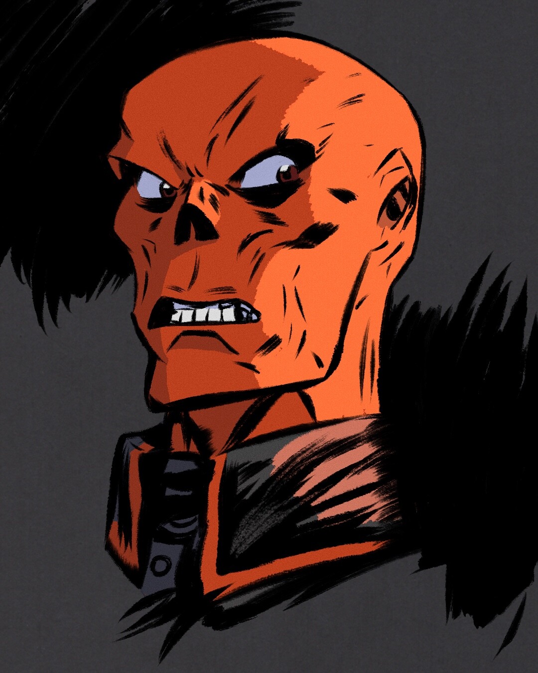 ArtStation - Red Skull by Ryan Ottley - Inked & Colored