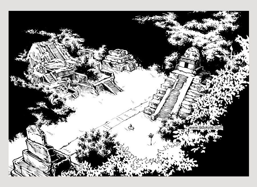 ArtStation - Background drawing in comic with Ink (2006-2008)
