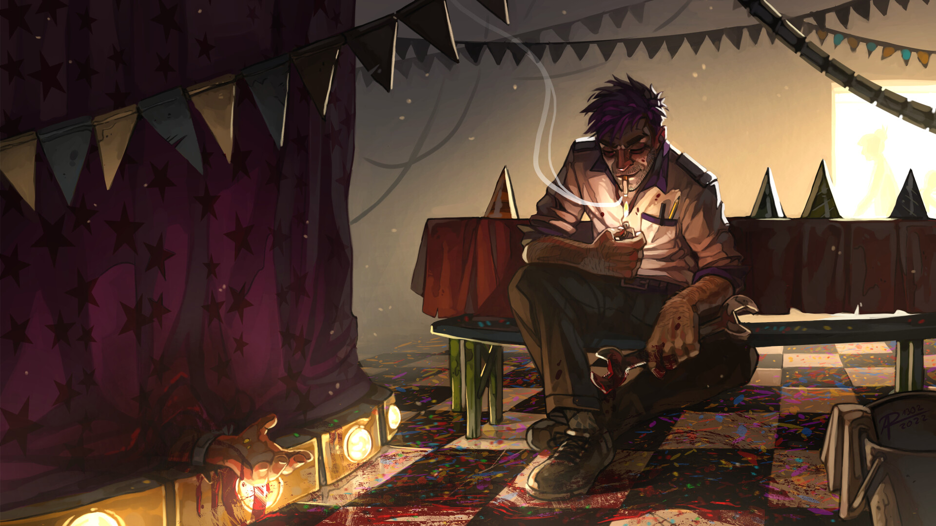 ArtStation - FanArt: Five Nights at Freddy's: Almost happiest day