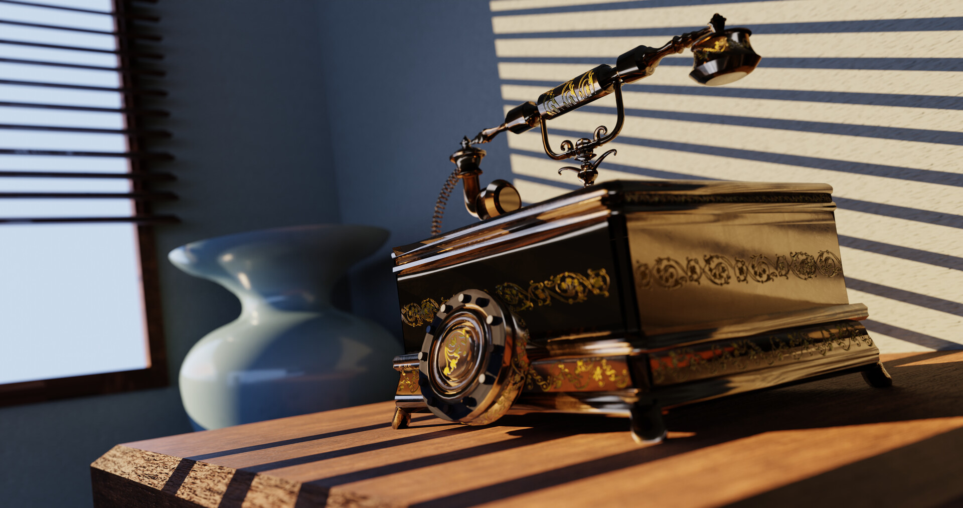 ArtStation - Antique Chinese Phone