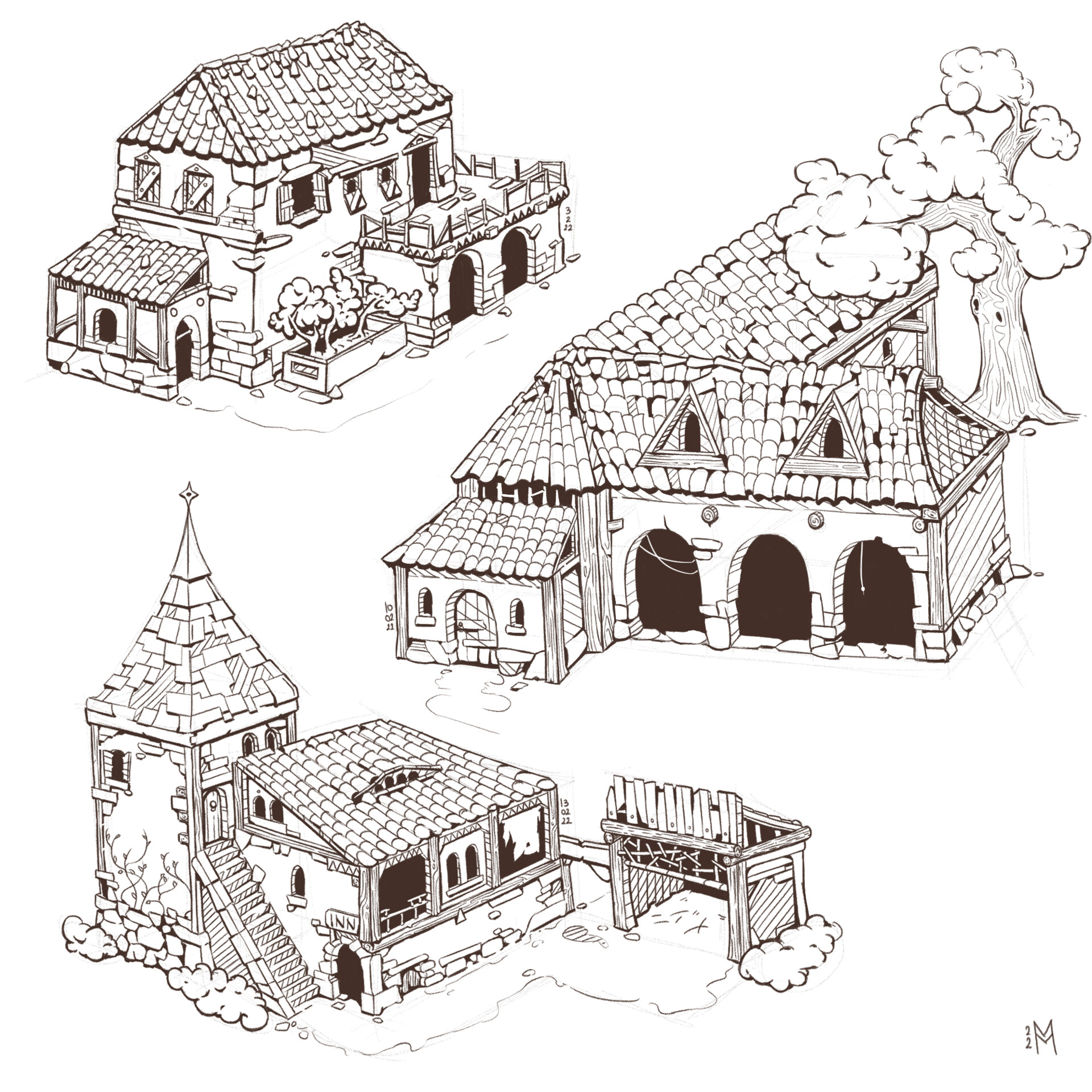 ArtStation - Village Building Concepts