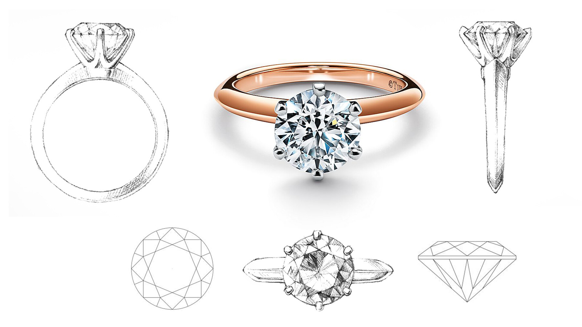how to draw a realistic diamond ring
