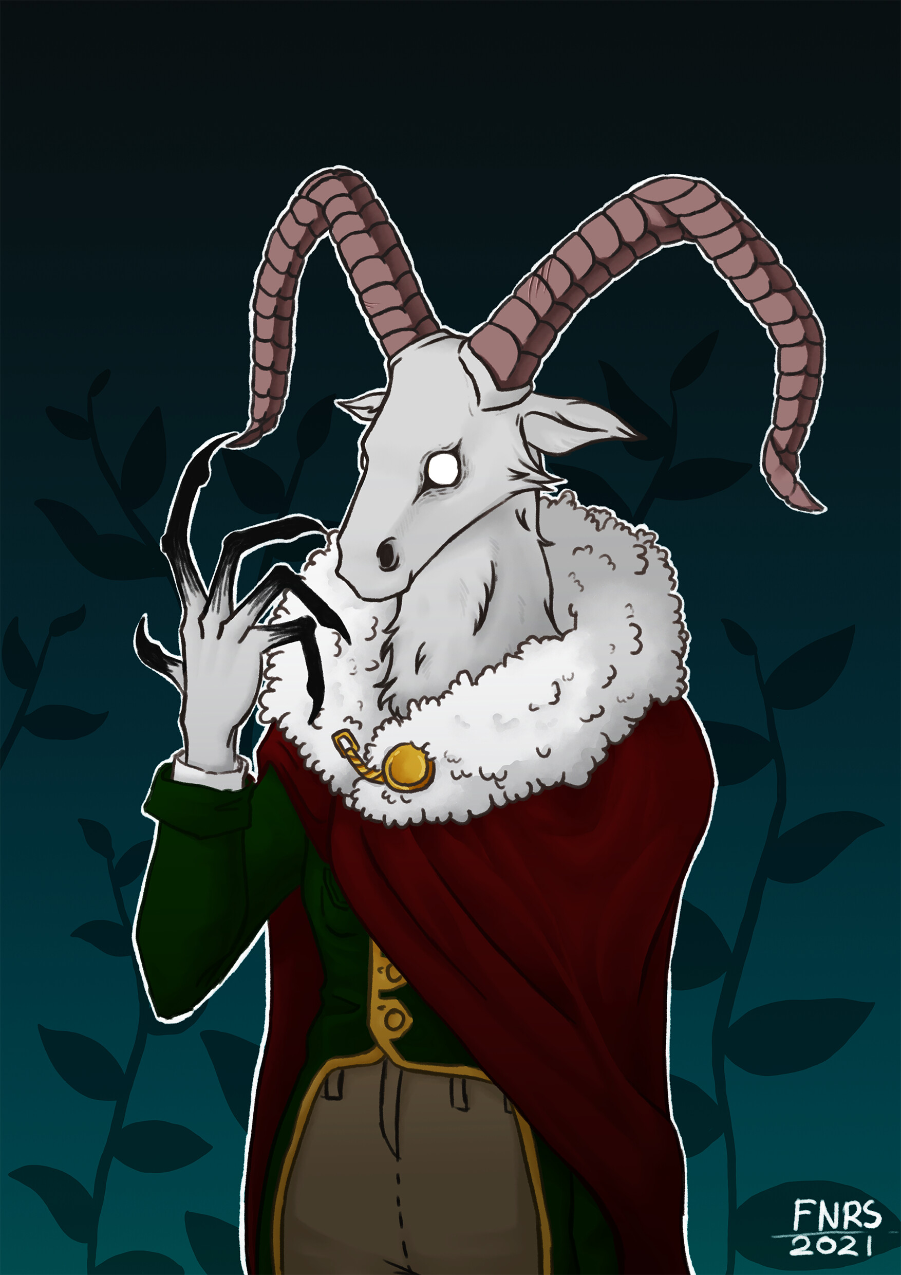 evil goat man