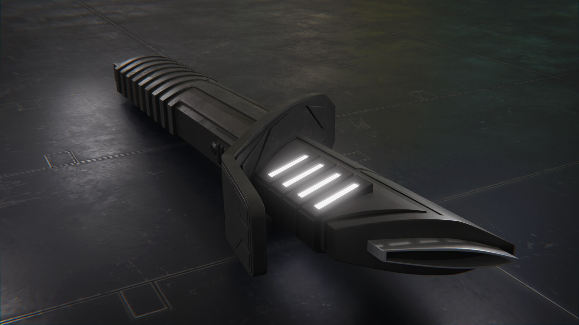 ArtStation - The Darksaber from Star Wars in Blender