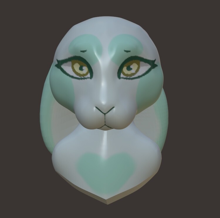ArtStation - Rei Rabbit 3D bust.