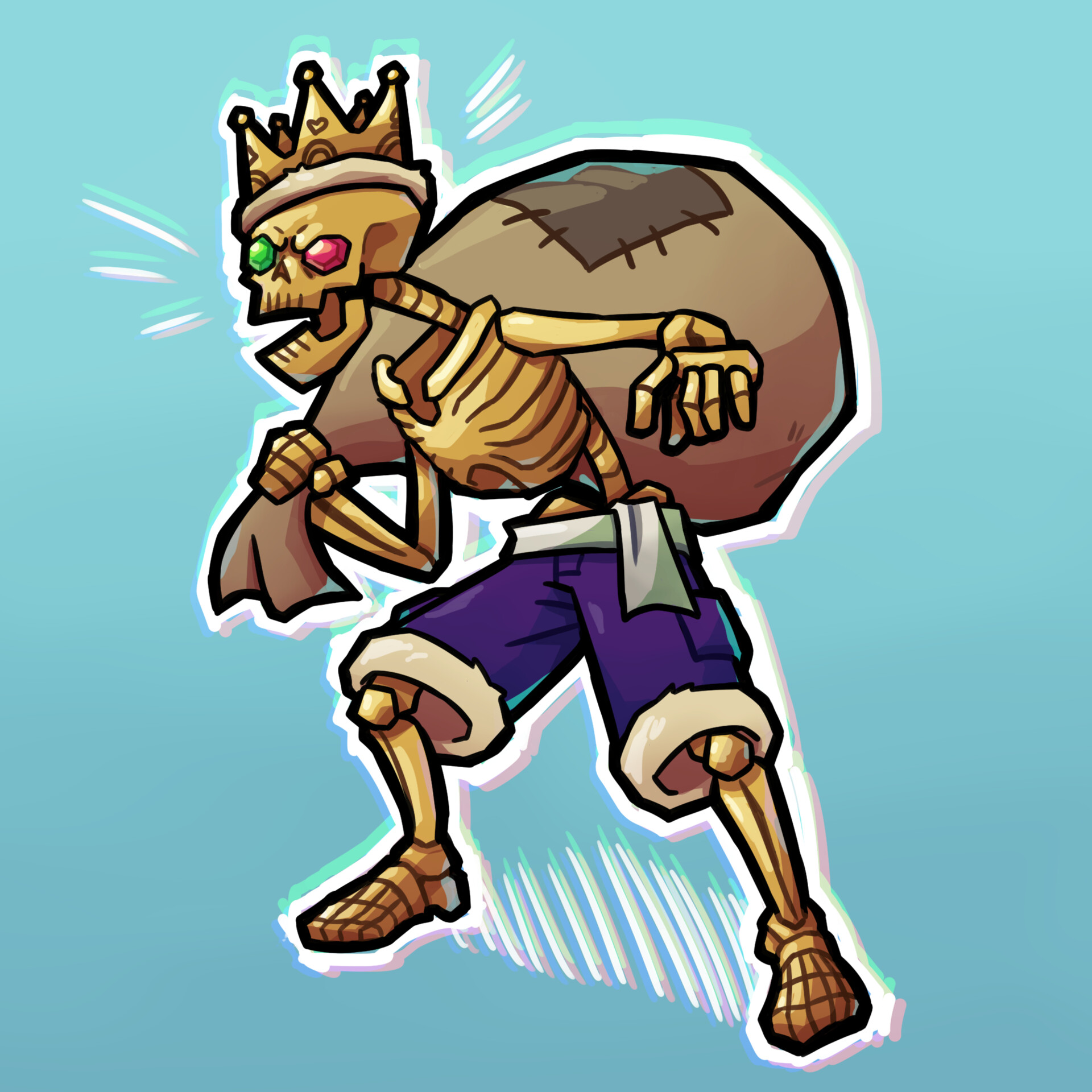 ArtStation - Golden Skeleton