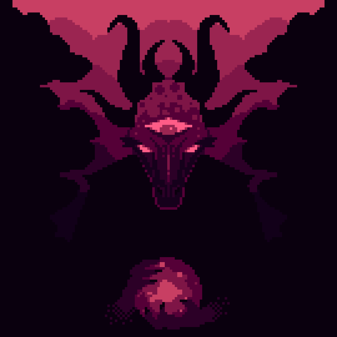 Dark Pixel Art Background