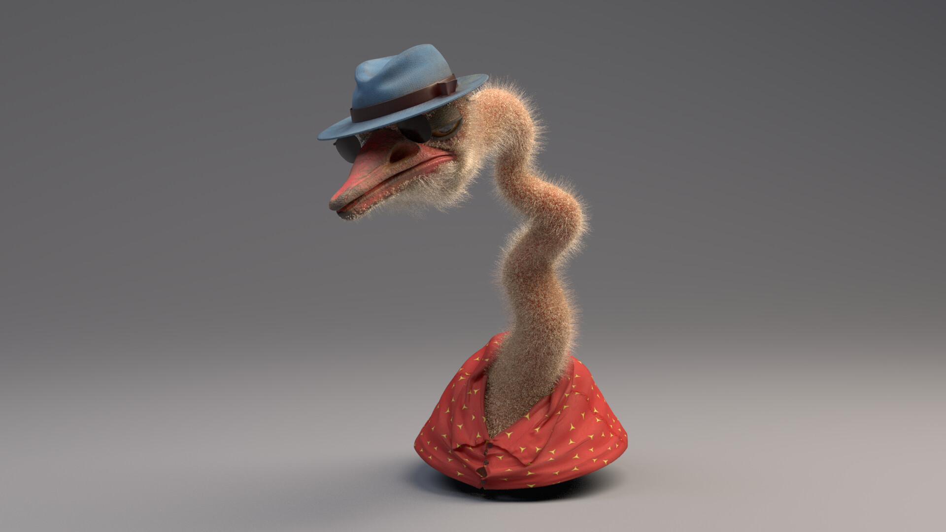 ArtStation - Groggy Vacation Ostrich