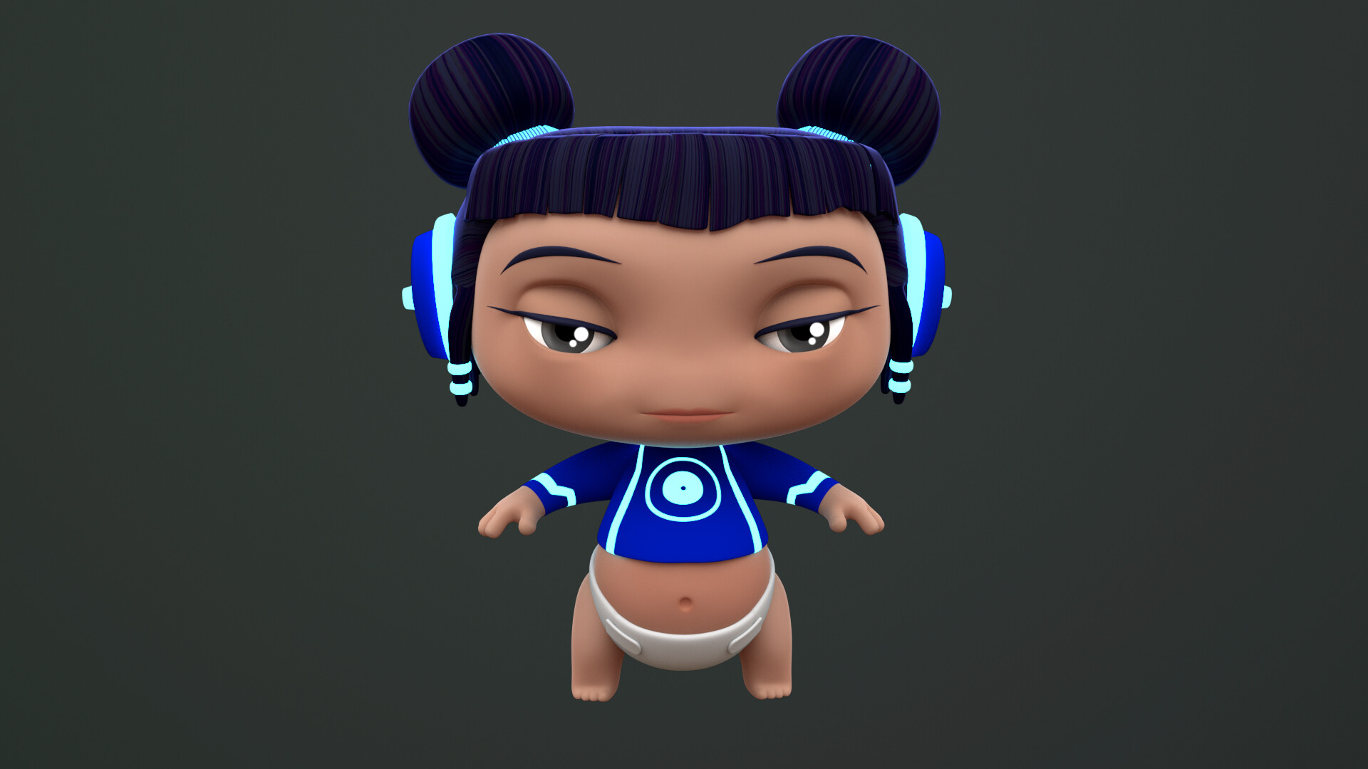 ArtStation - Cute Cyber DJ