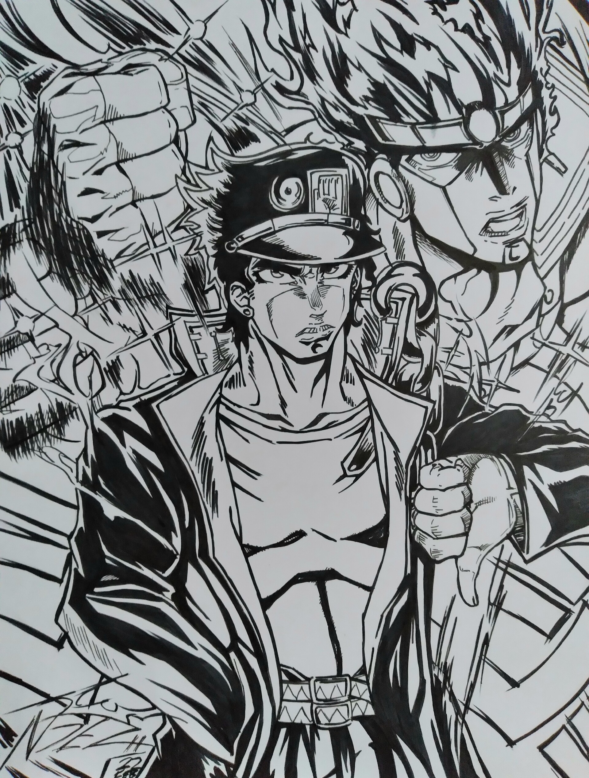 ArtStation - Jotaro Kujo and Star Platinum