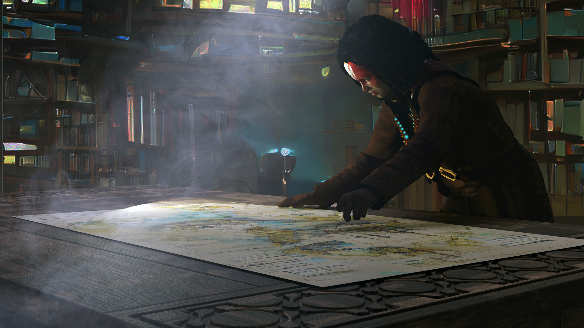 ArtStation - Madessa: Surveyor And Cartographer For The Oriel Webway