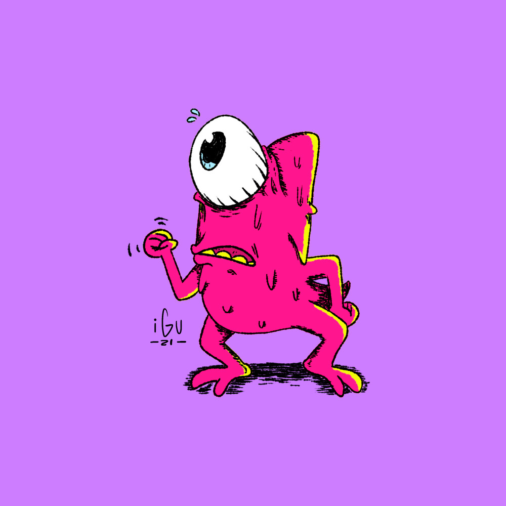 ArtStation - A very pissed off One-Eyed Monster