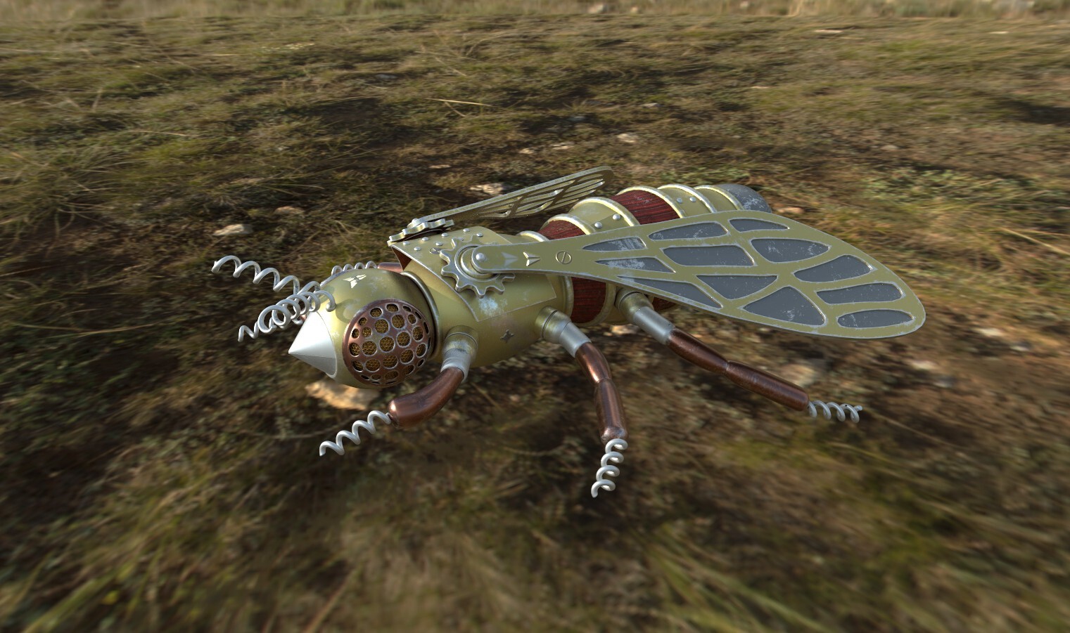 ArtStation - fire fly modelling and texturing