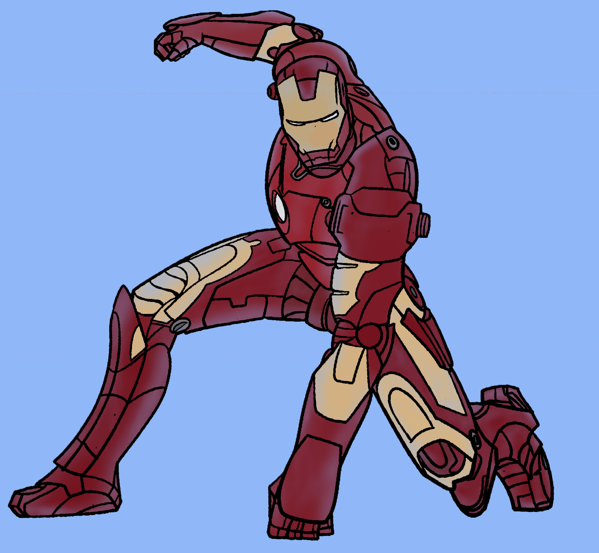 ArtStation - Iron Man - Line Art