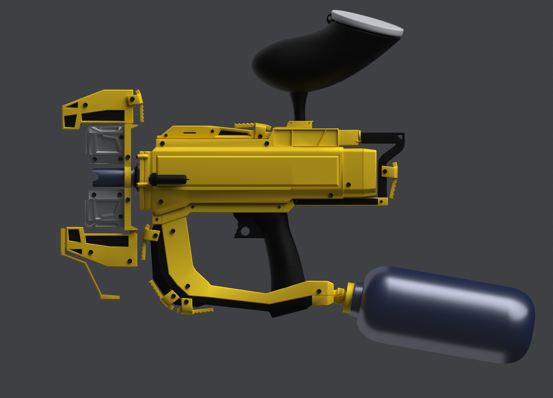 ArtStation - Paintball gun concept