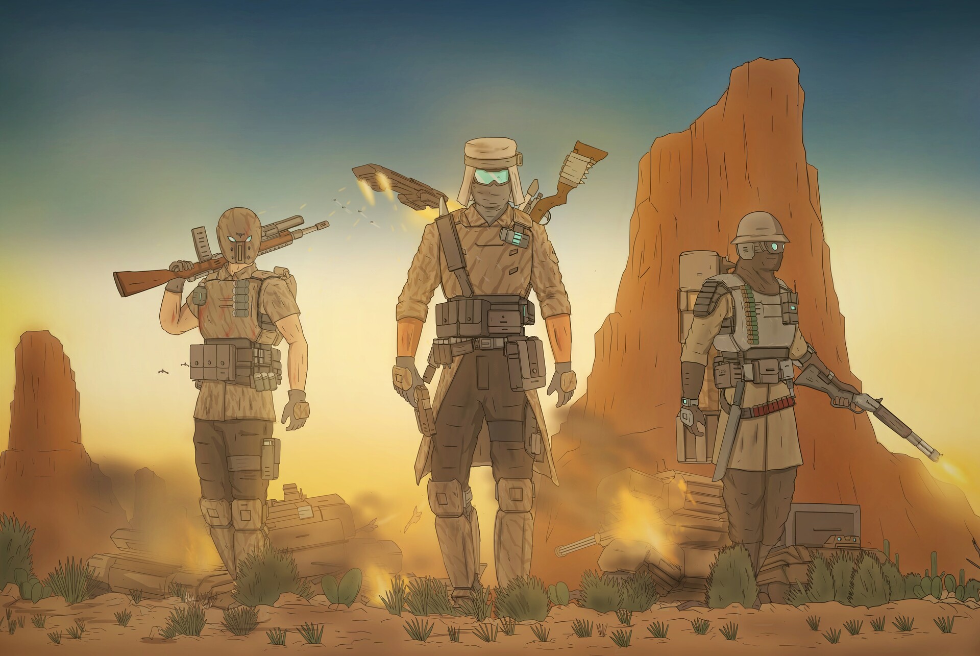 ArtStation - Desert boys