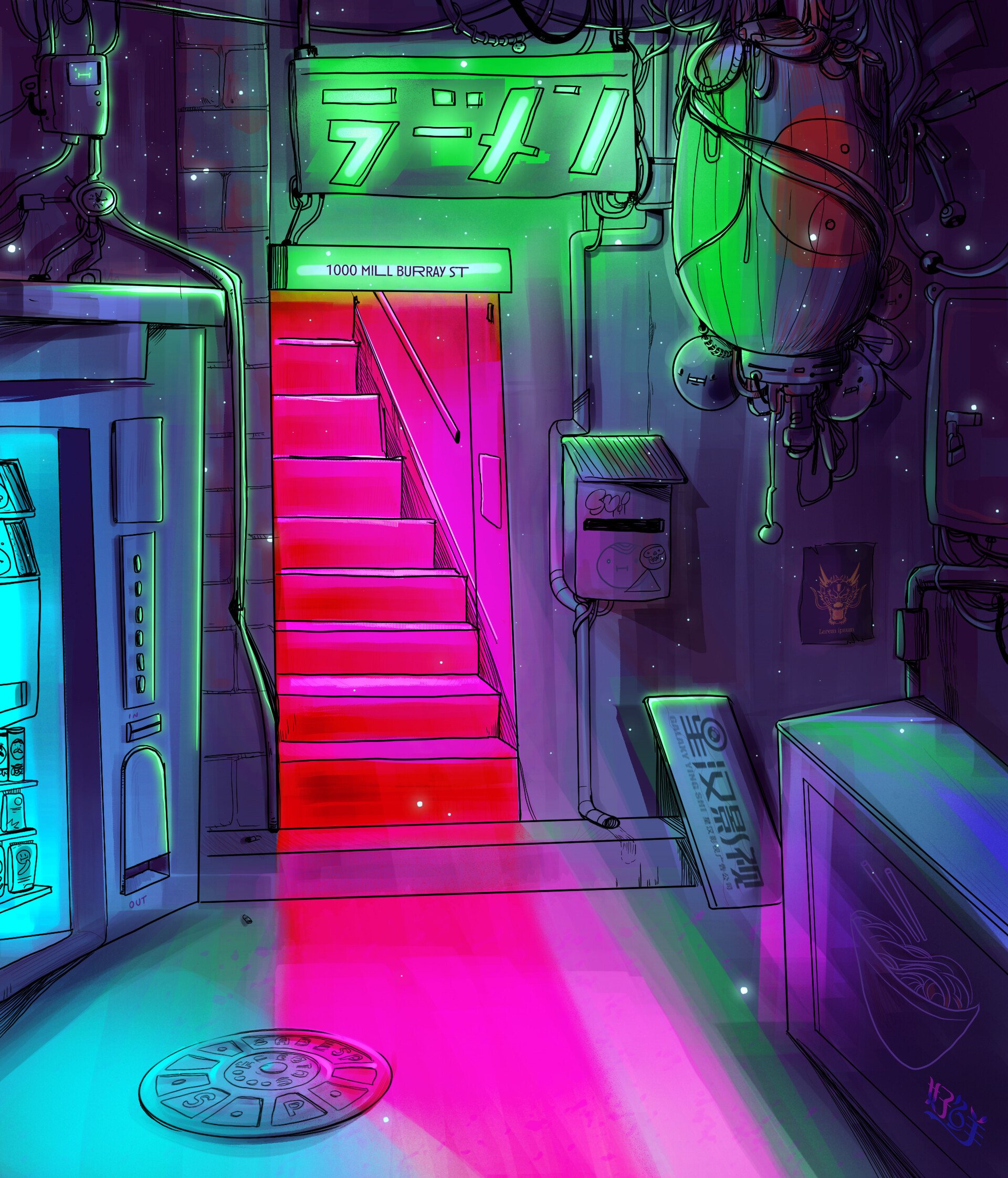 ArtStation - Neon Alley