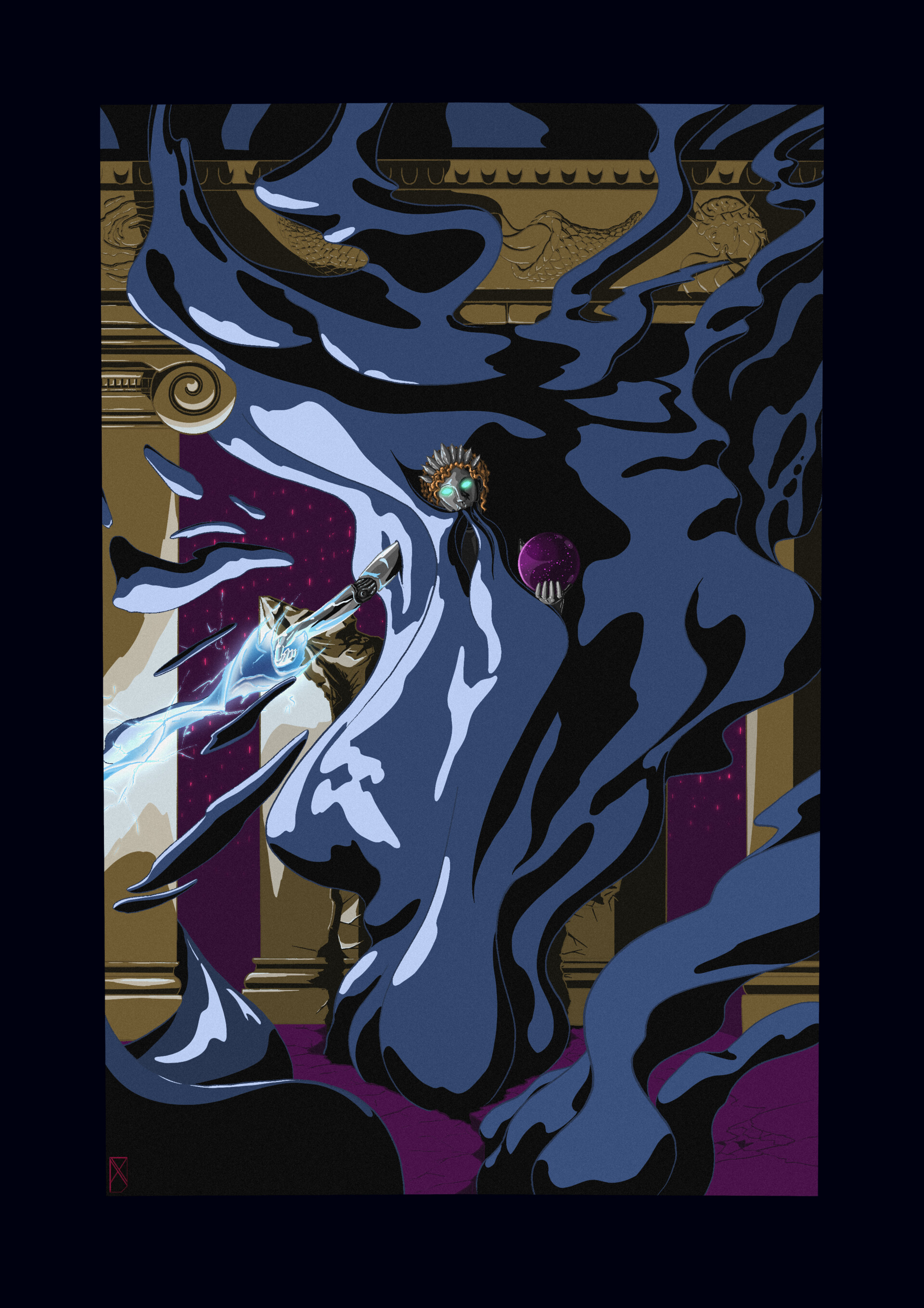 ArtStation - Pythia - A page from The Queens' Sun