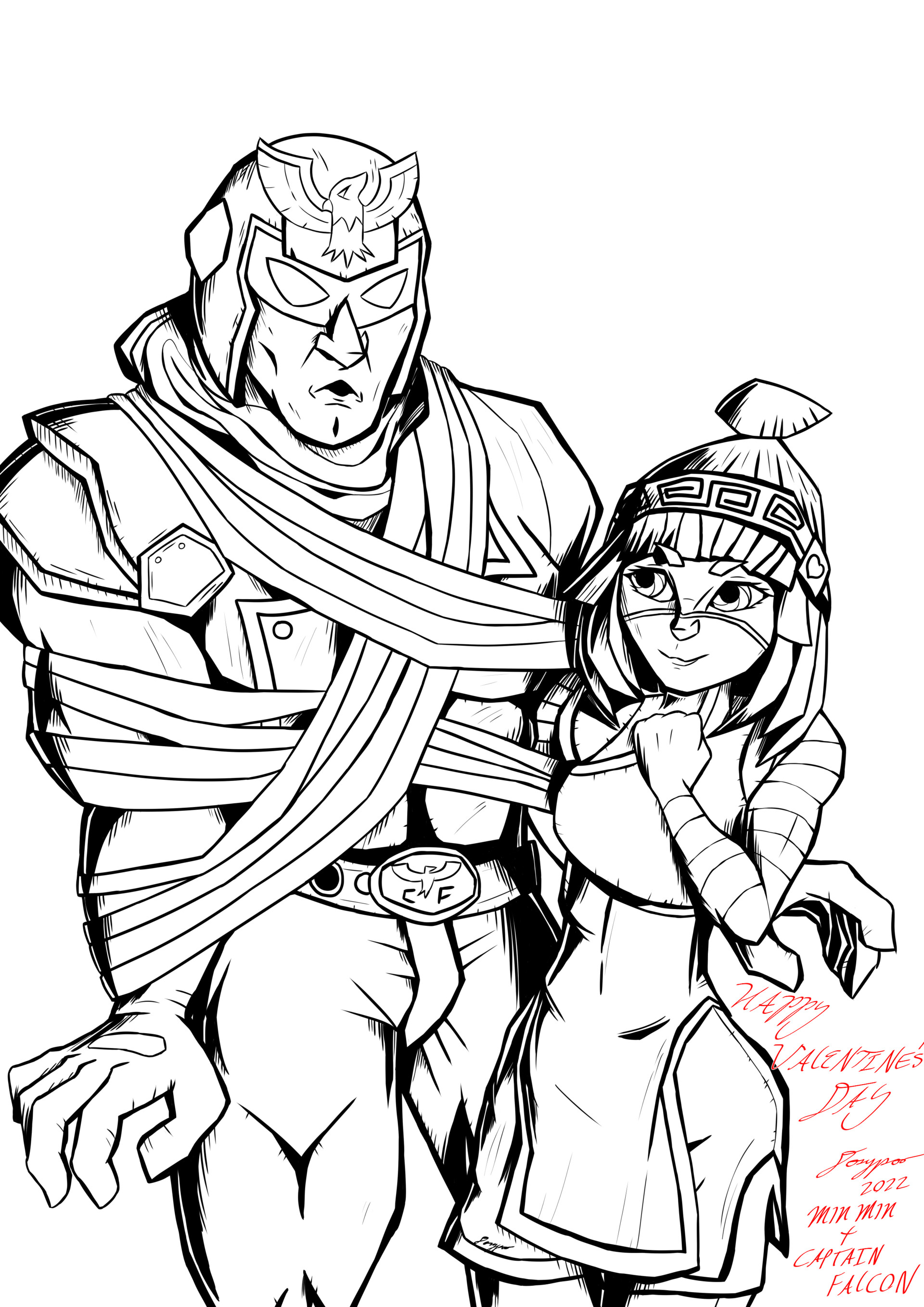 captain falcon coloring pages