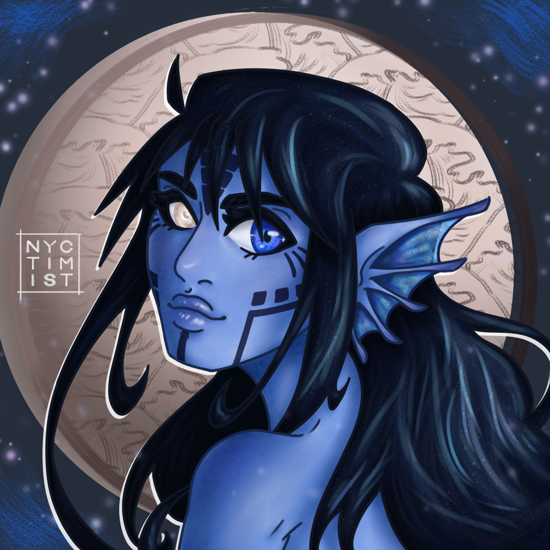 ArtStation - Profile picture commission: water genasi - Dungeons and ...