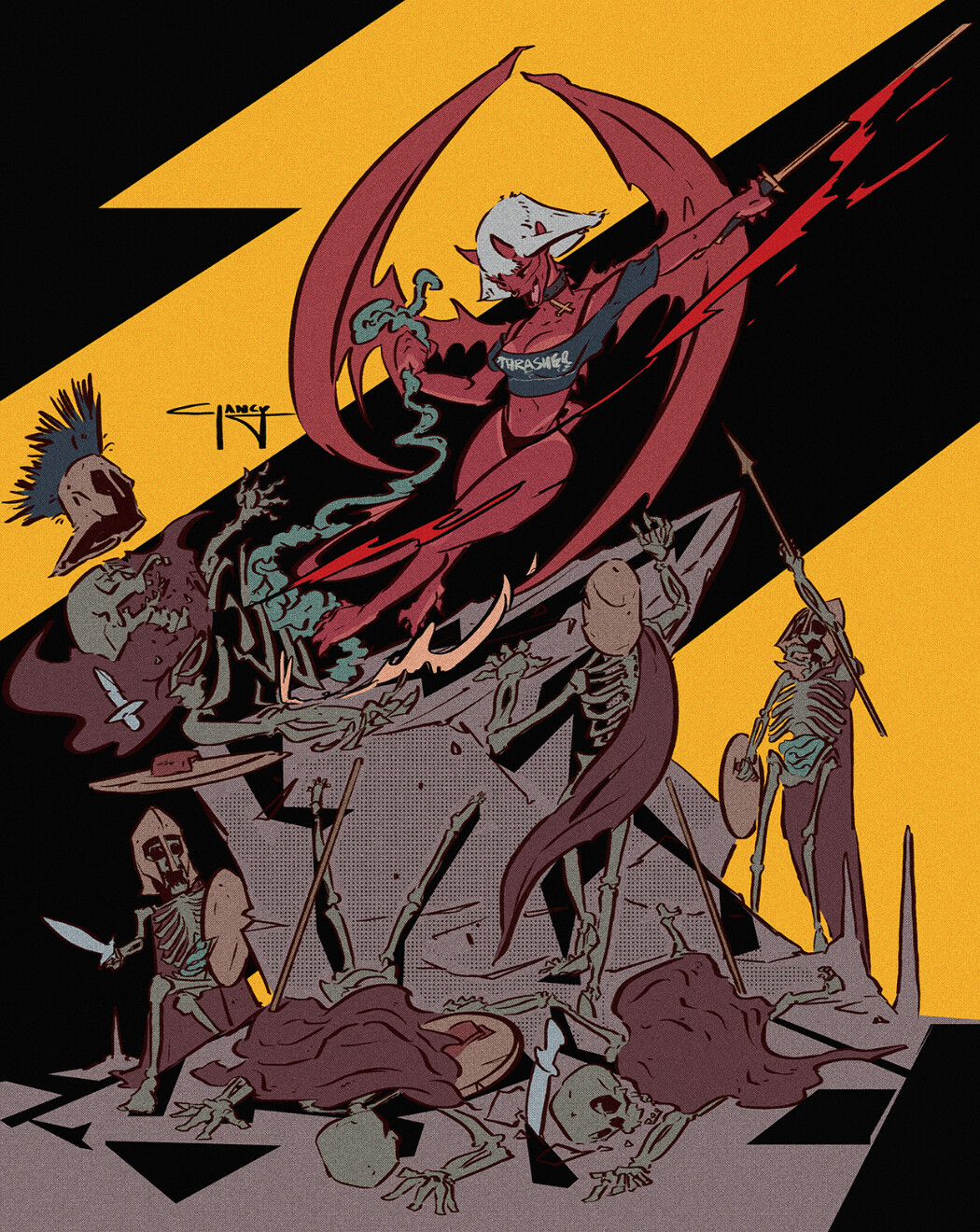 ArtStation - DTIYS Thrasher demon girl