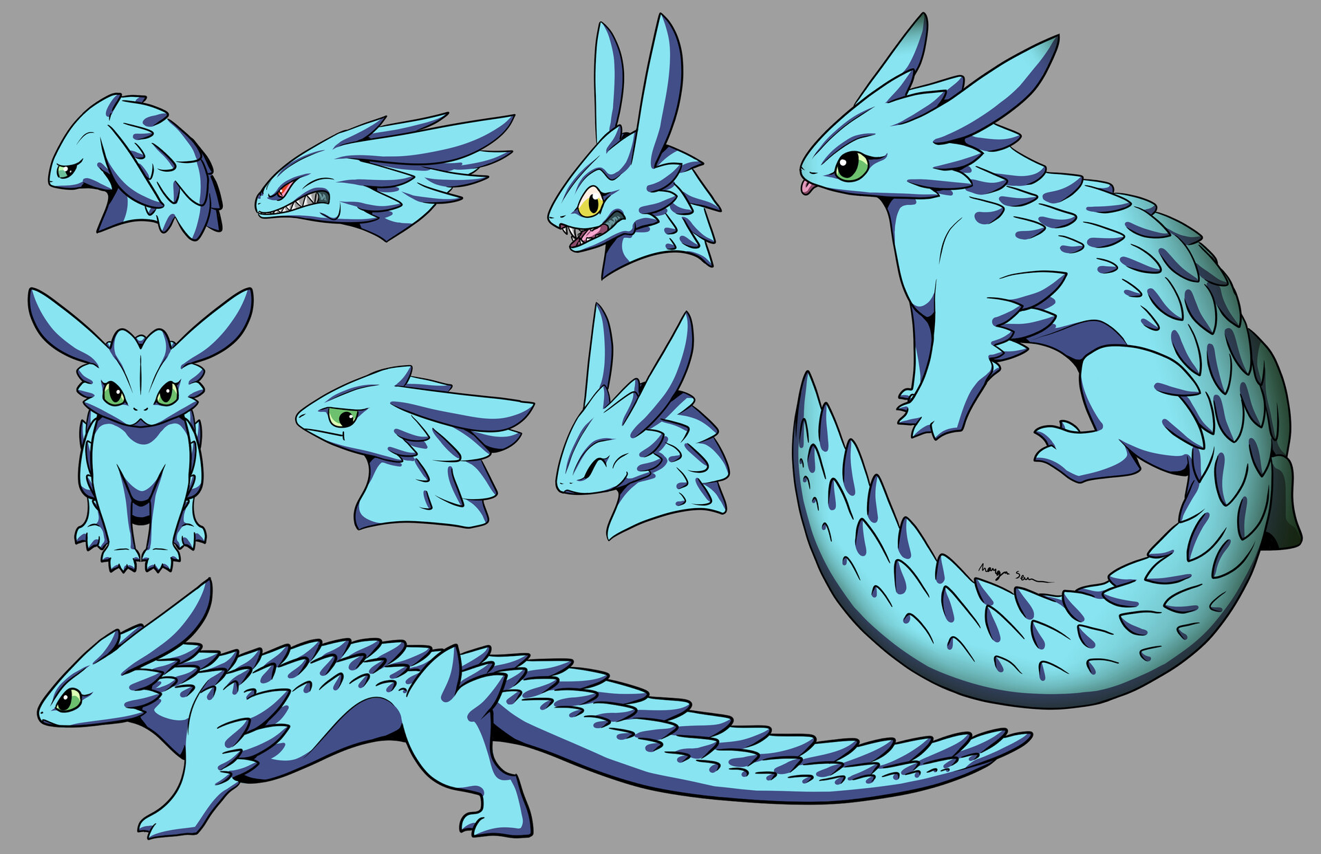 ArtStation - Mina, Lizard-Beast Concept