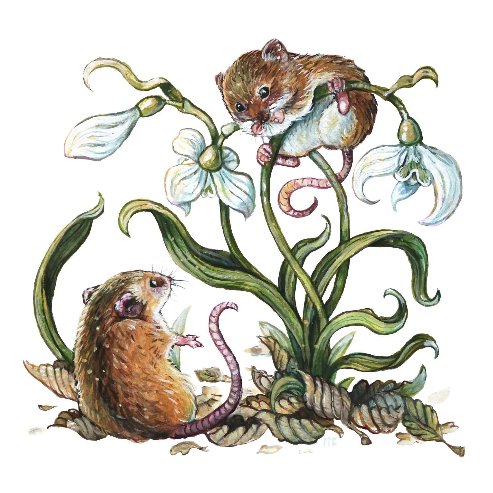 ArtStation - Mice and Snowdrops