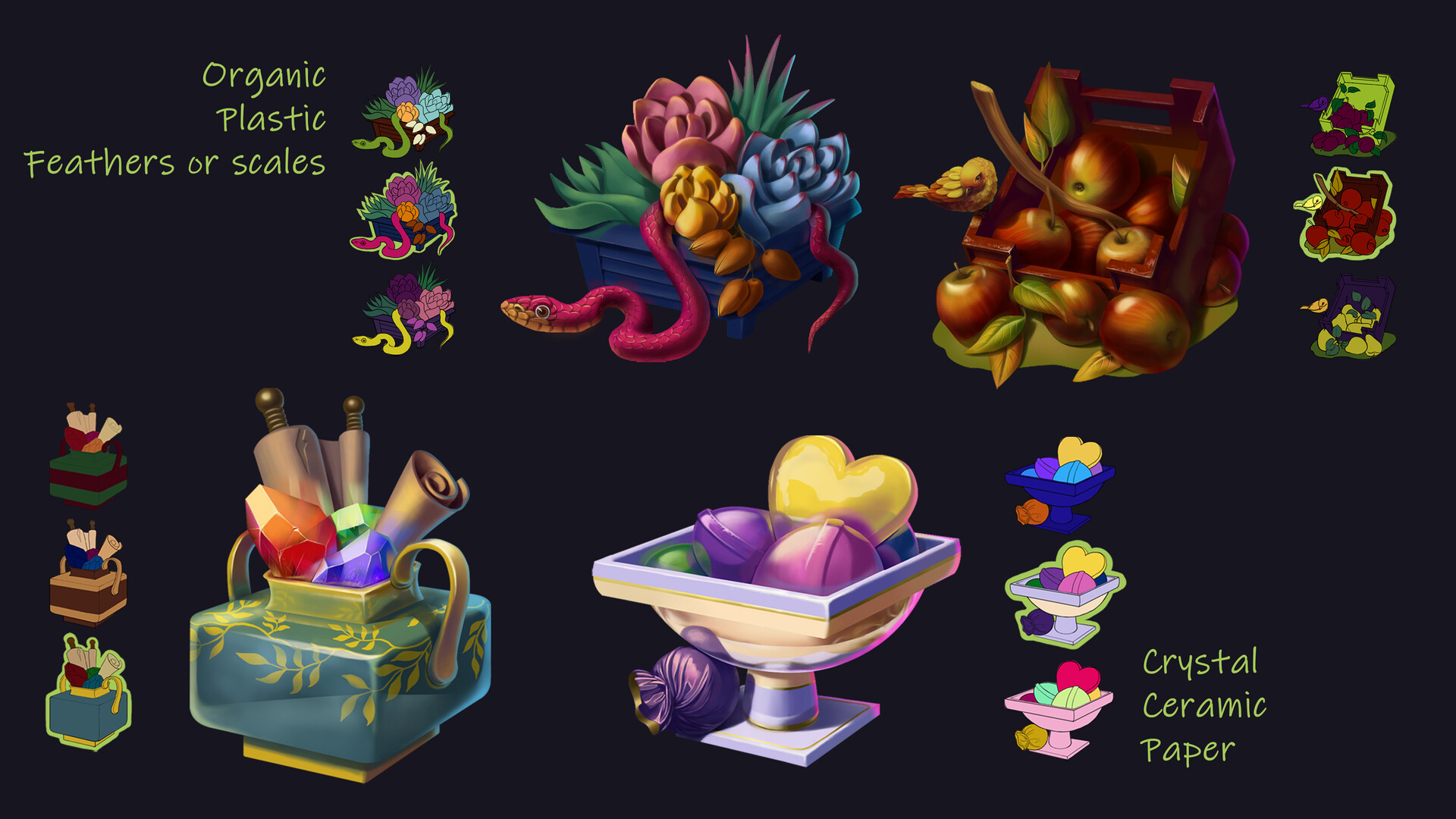 ArtStation - Materials icons. Part 1