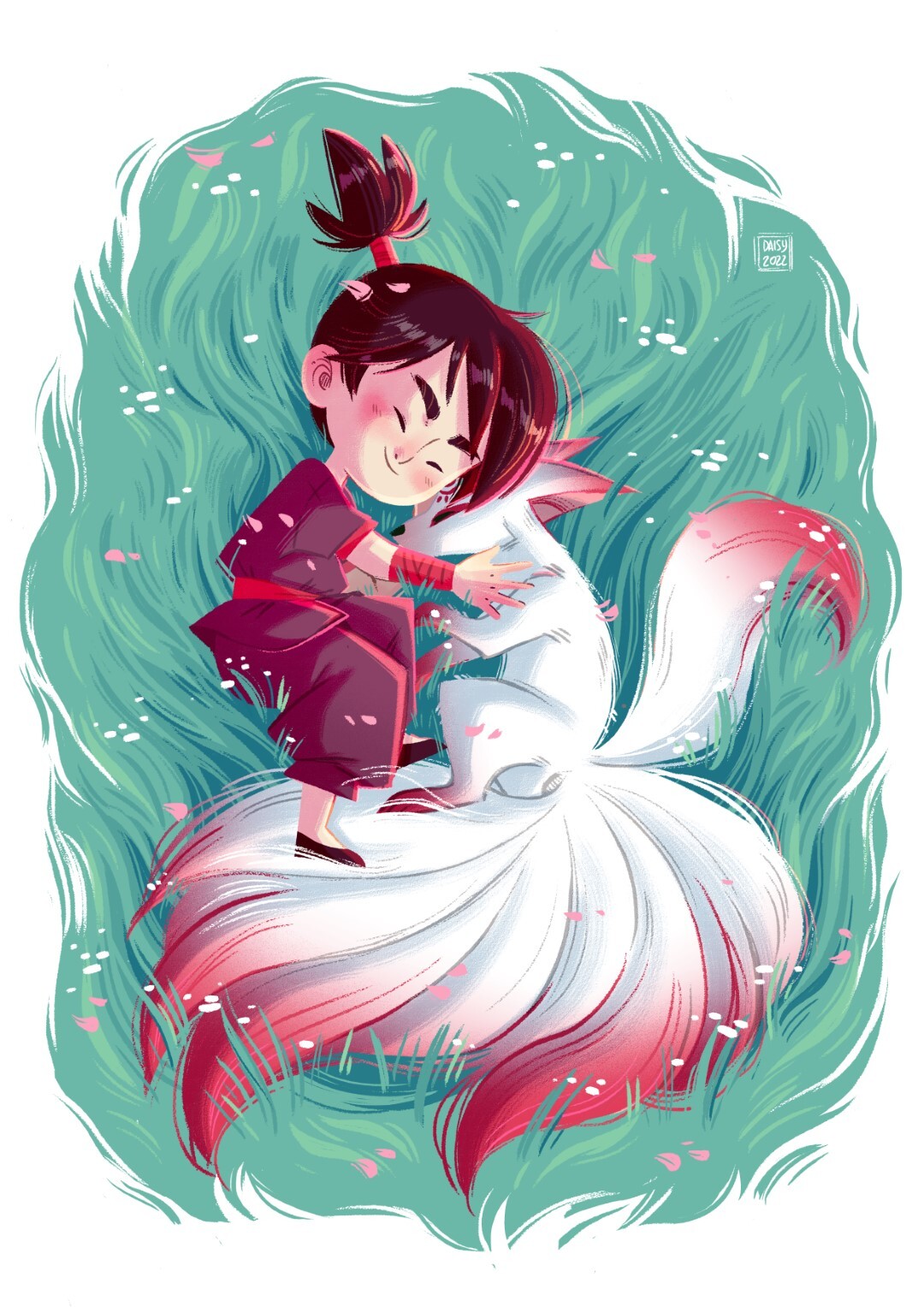 ArtStation - The Little Sakura boy