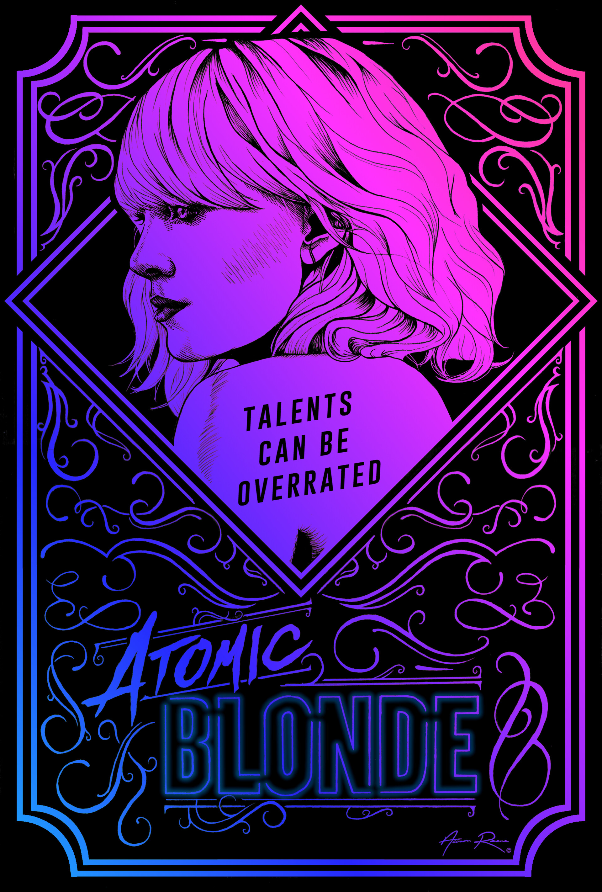 ArtStation - Atomic Blonde poster