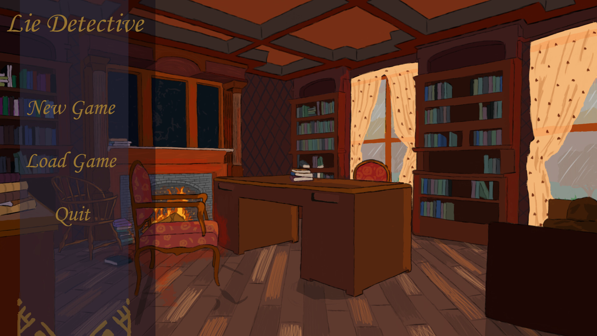 ArtStation - Lie Detective - Artwork and Main Menu