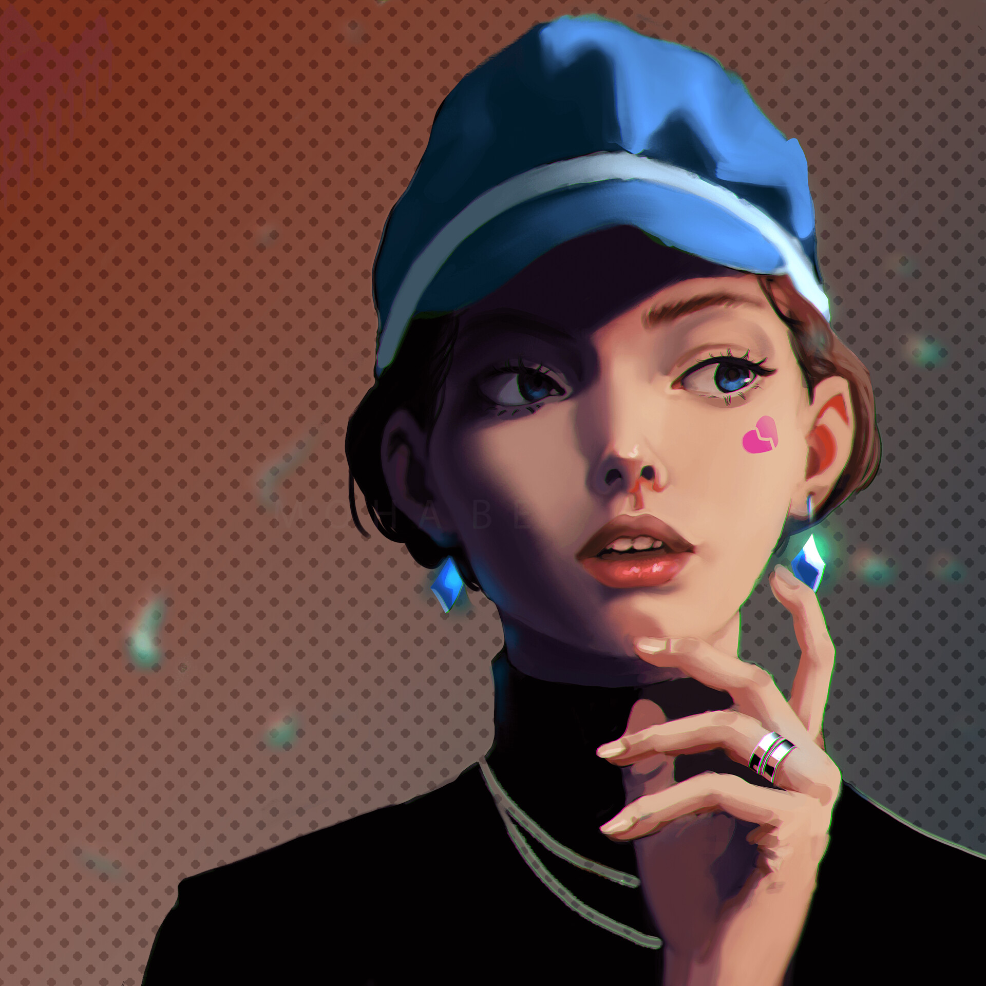 ArtStation - Blue hat Girl