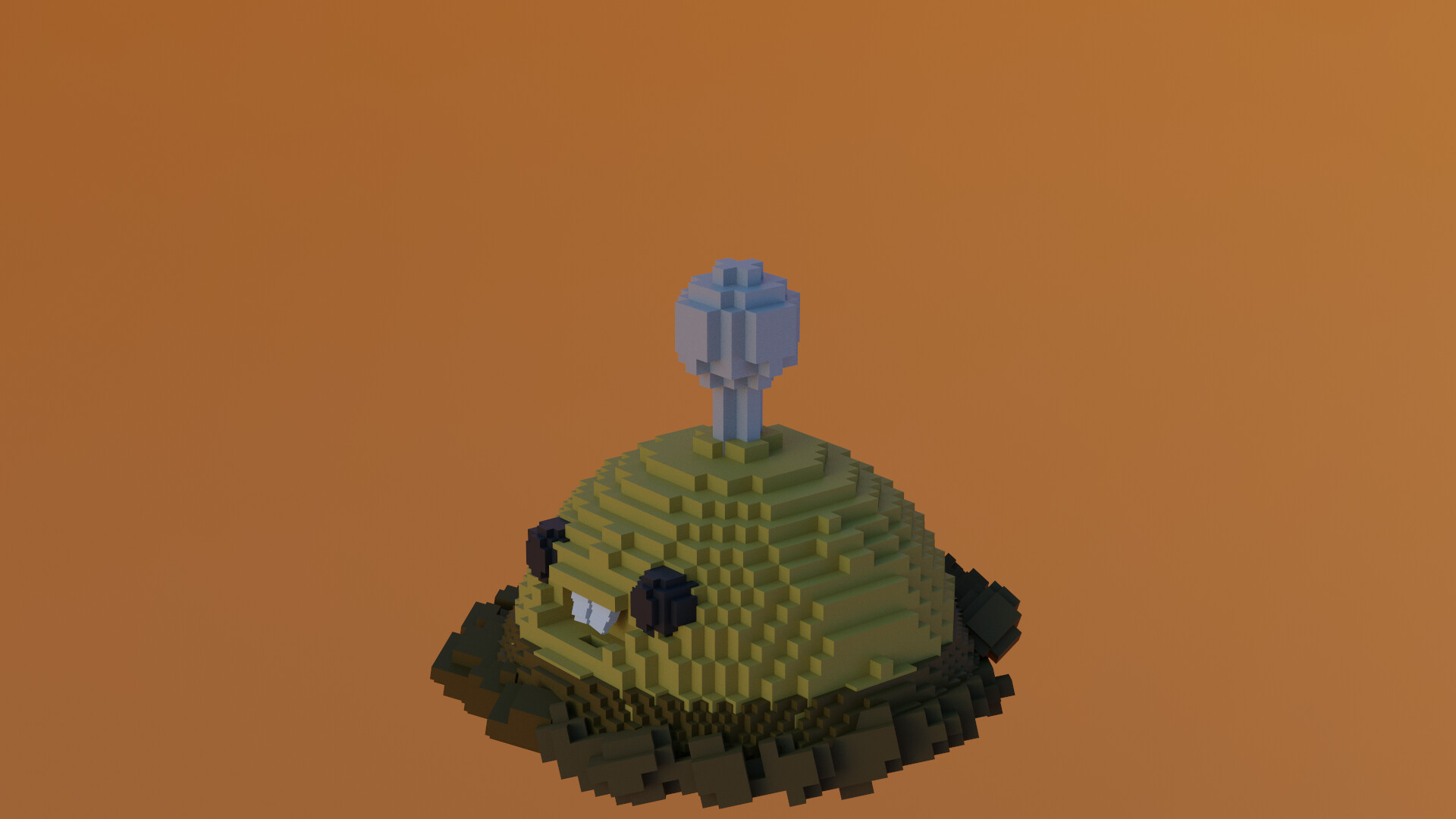 ArtStation - Potato Mine PVZ Blocky Voxel