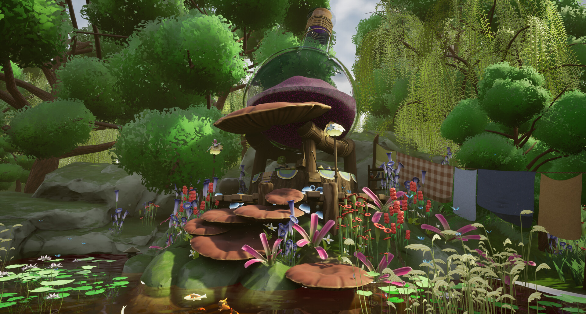 Albert Abad Gutiérrez - Stylized Frog Pond